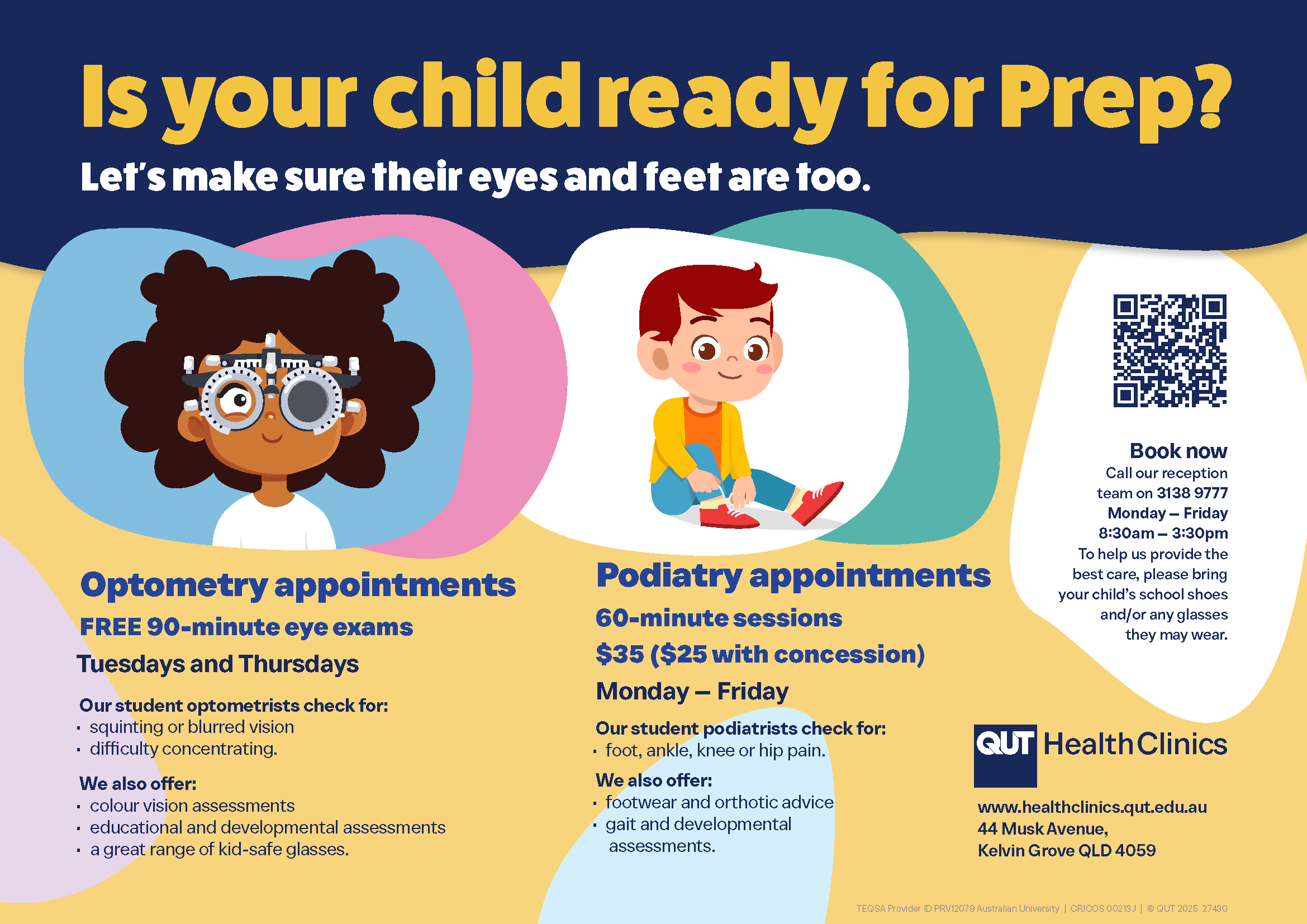 QUT Health Clinics - Clinics and Appointments